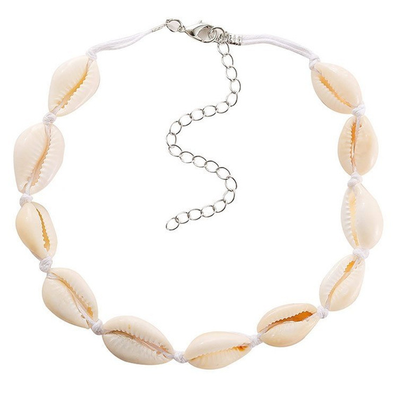 CHOKER naszyjnik Z MUSZELEK biały MUSZELKI | Sklep z biżuterią Iloko.pl